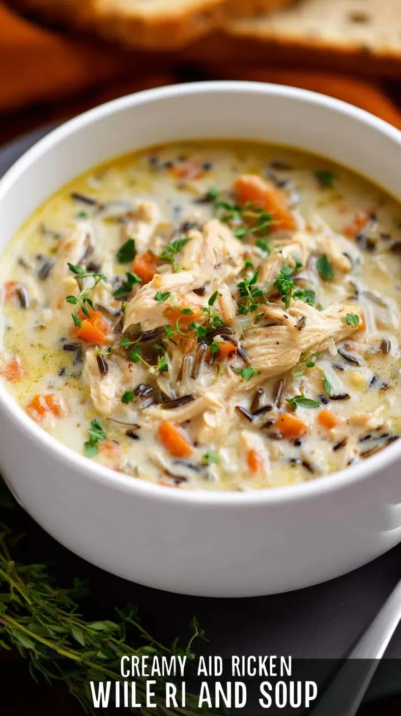 Creamy Chicken and Wild Rice Soup